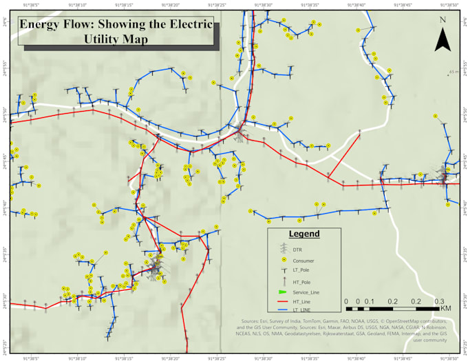 Do utilities network gas pipeline network analysis and gis mapping by Sunitagis | Fiverr