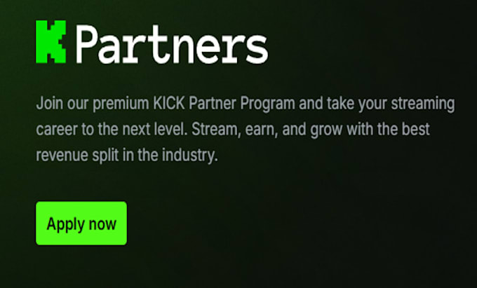Help you get into the kick partner program fast by Thekickguy | Fiverr