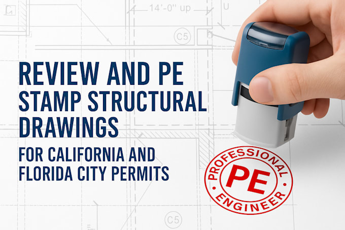 Review and pe stamp structural drawings for california and florida city ...