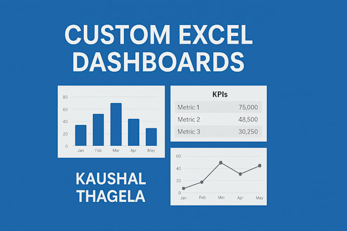 Build dynamic excel dashboard with charts, kpis, and insights by Kaushalthagela | Fiverr