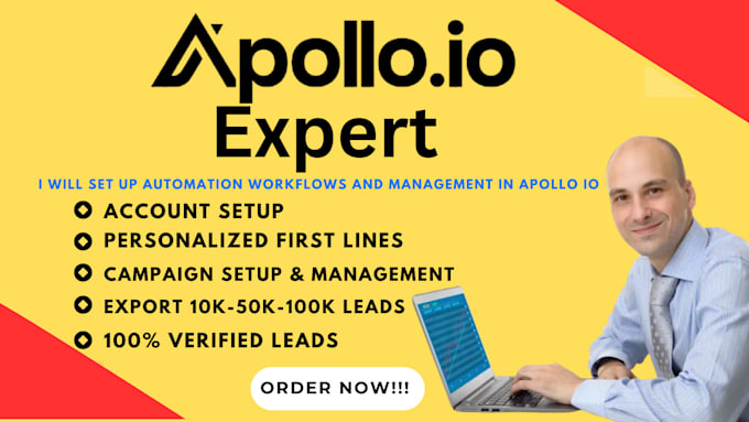 Set up automation workflows and management in apollo io by Godwin_emmax | Fiverr