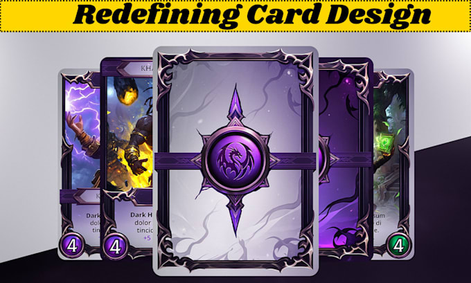 Design tcg card game template, ttrpg, tarot card box, playing card ...