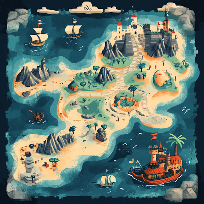 Create cartography dnd fantasy world map game by Chivonnurtis | Fiverr