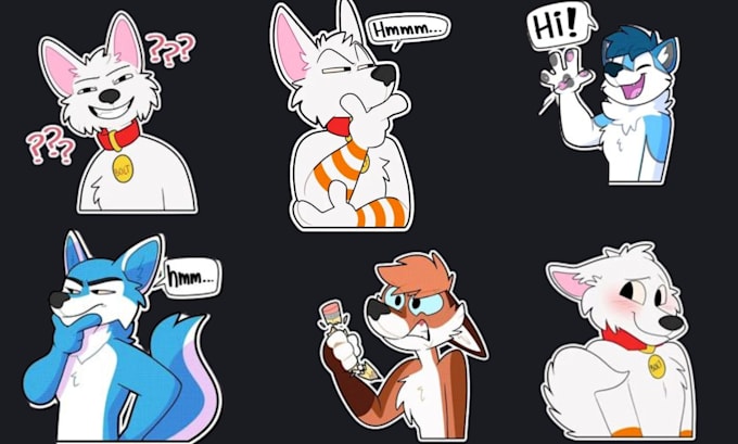 Draw furry telegram sticker discord furry sticker nsfw animated sticker ...