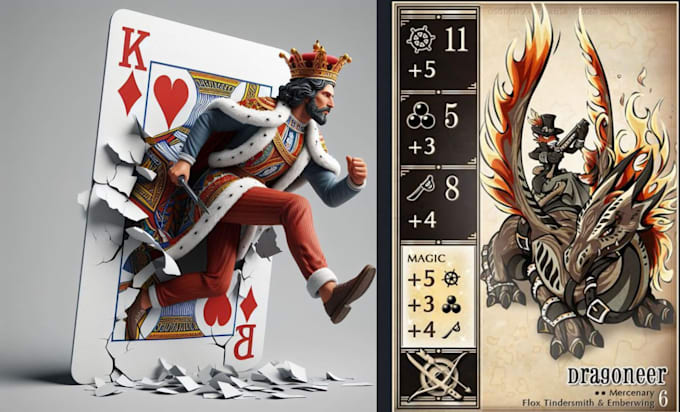 Design card game, card game box design, board game art card template ...