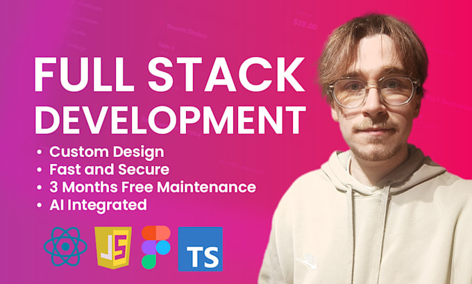 Build modern fullstack website with reactjs responsive design by ...