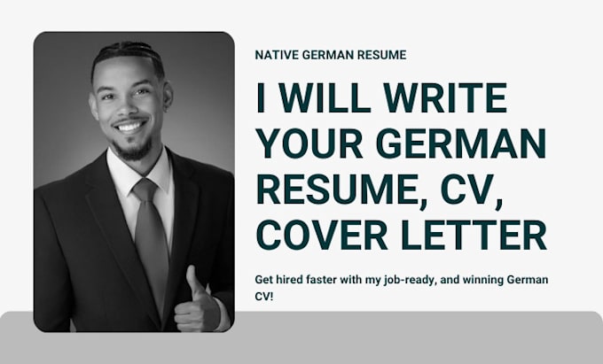 Create your lebenslauf german cv cover letter or resume by Arlo_hudson ...