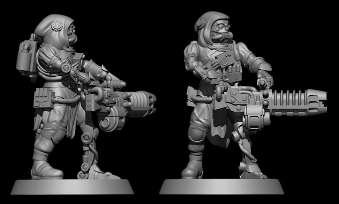 Sculpt 3d miniature warhammer 40k dnd 3d figurine tabletop model for 3d ...