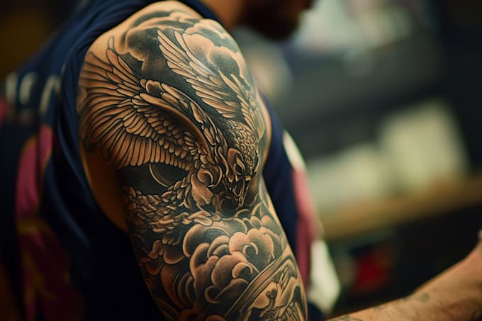 Create realistic custom tattoo design, tattoo sleeve by Hanrunaar | Fiverr