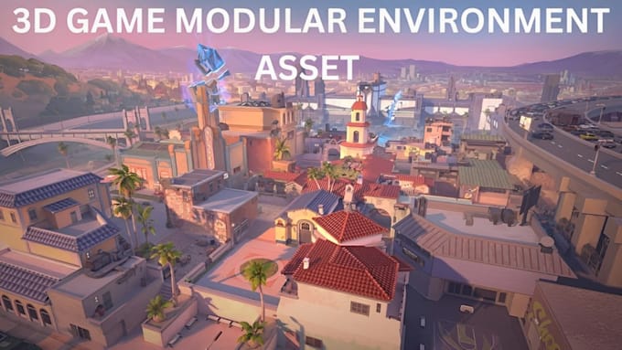 Create 3d modular environment game assets, 3d low poly game assets, ar vr game by Almas_3dgame ...
