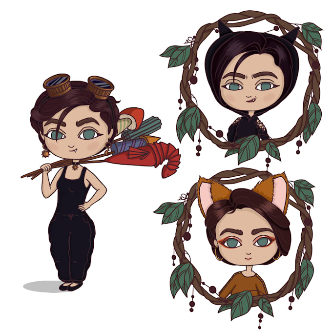 Make your special chibi art by Artnadolynska | Fiverr