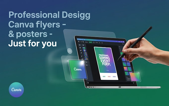 Create stunning custom canva flyers, posters, and social media designs ...