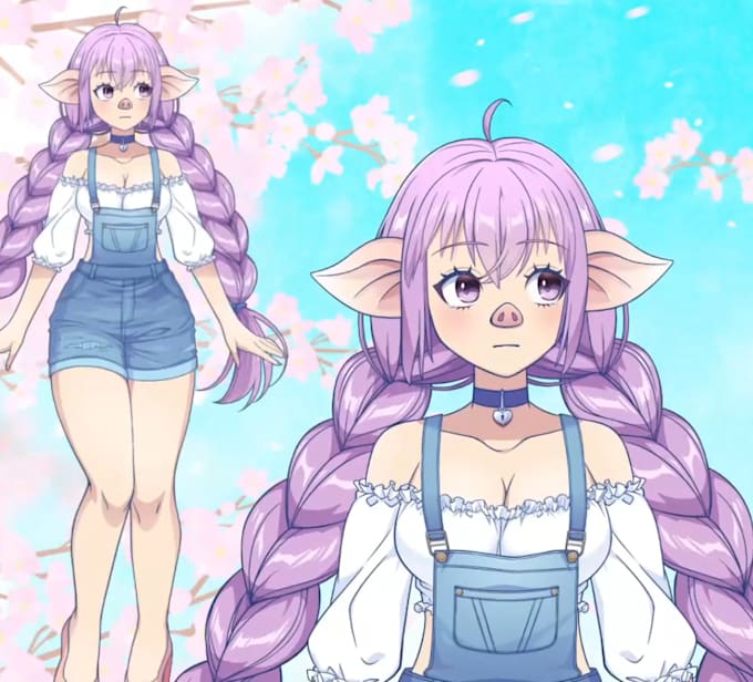 Live2d full body rig by Belialrage | Fiverr