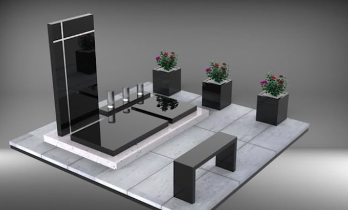 3d monument, memorial, tombstone design, memorial gate, memorial ...