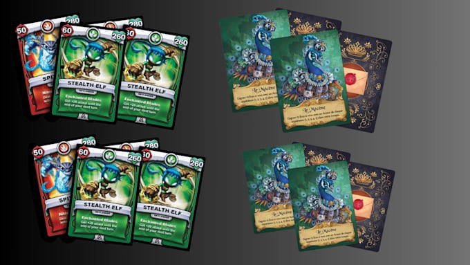 Custom card design, game cards oracle decks and poker cards by Lam ...