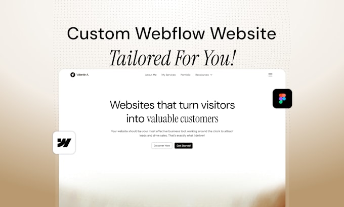 Design and build a custom webflow website by Valentinahoomey | Fiverr
