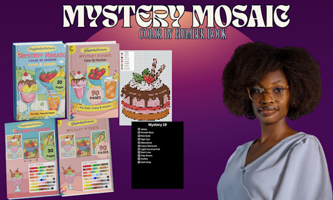 Create kids adult colours for mystic mosaic colouring books by Osas ...