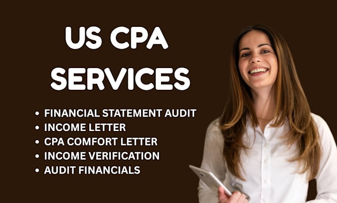 Prepare and sign cpa certified financial statement, cpa audit and ...