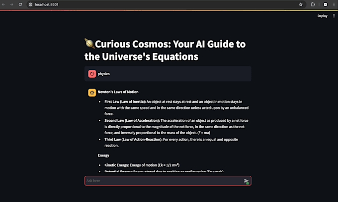 Develop an ai powered chatbot for seamless conversations by Sandeep_john | Fiverr