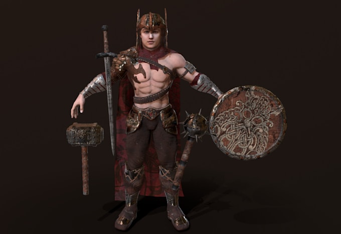 Design ue5 3d realistic human texture,uv map daz 3d humanoid male rig ...