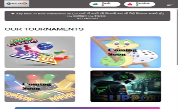 Make unique ludo tournament website in reactjs nodejs by Robin0021 | Fiverr