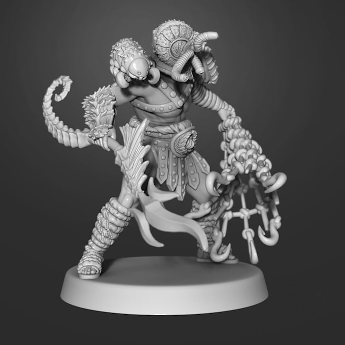 Sculpt 3d warhammer 40k,aos, miniature for dnd trpg,fantasy,medieval 3dminiature by Ollamidetj ...