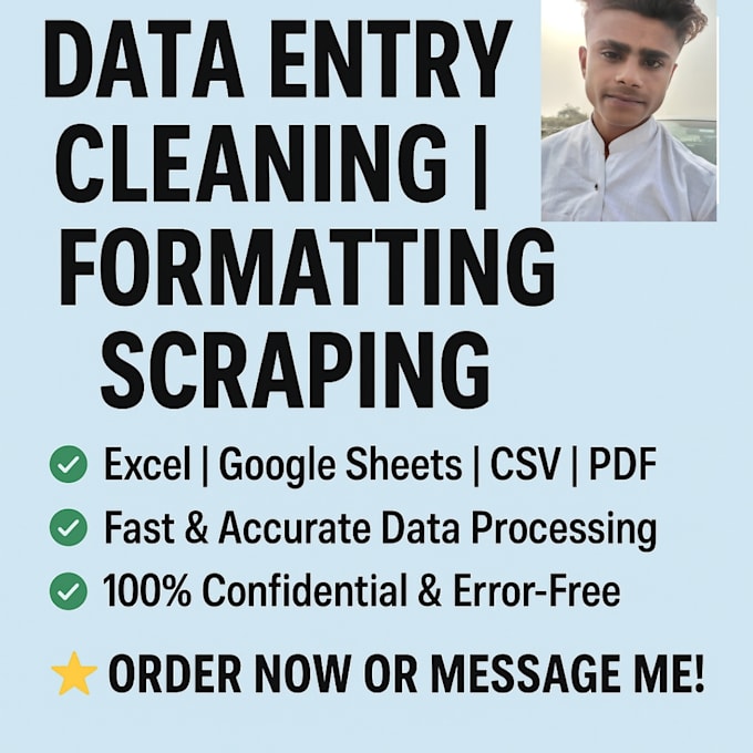 Dat cleaning, data merging, data splitting, data formatting by Prashantrajp582 | Fiverr