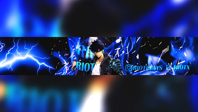 Design a custom youtube banner by Phoe_blue | Fiverr