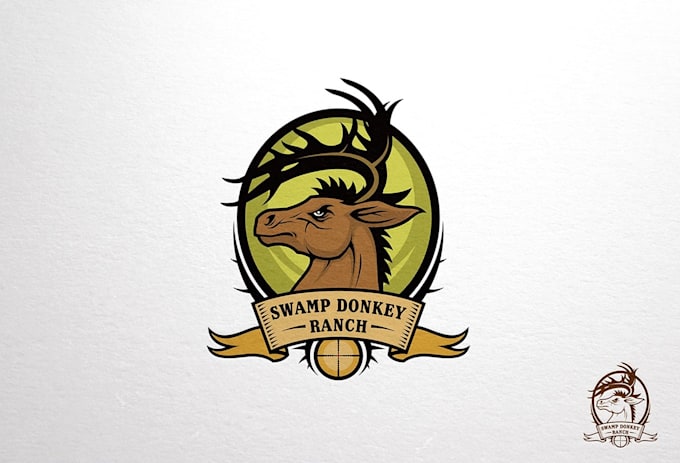 Design horned donkey mascot logo by Lauryauf_derhar | Fiverr
