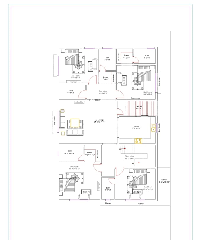 Do architectural and construction floor plan, elevations for permit by ...