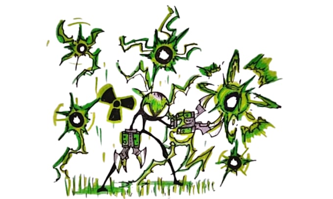 Design doodle arts with custom stickman stickmen stick figure ...