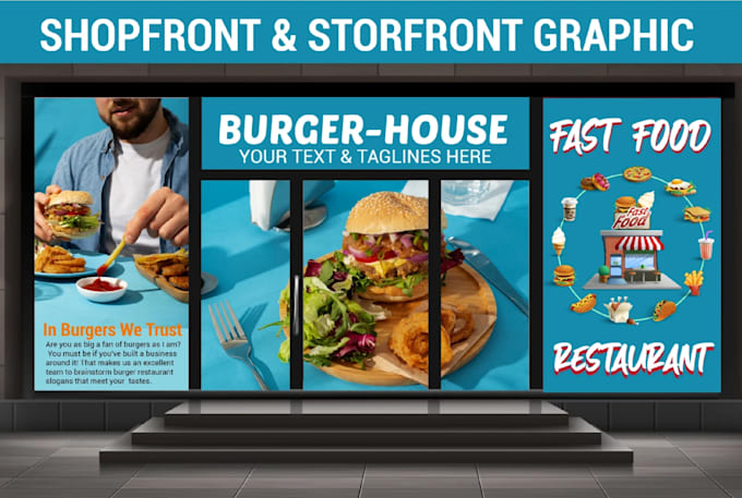 Create eye catching shop front or storefront window graphics vinyl ...