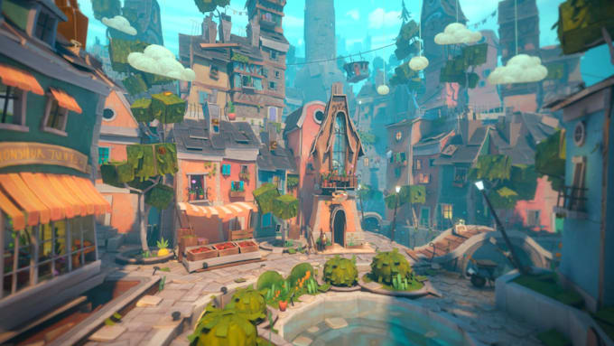 Do 3d environment design 3d game environment architectural design vrchat world by Miyahtee | Fiverr