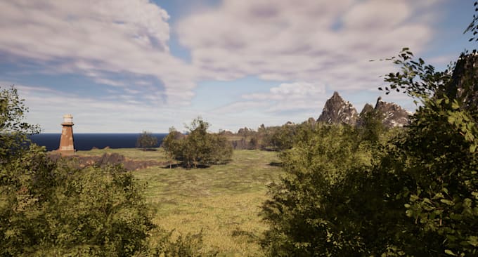 Do 3d game environment vrchat room game map landscape design level ...