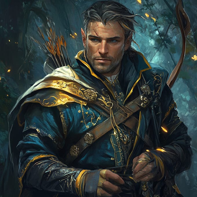 Your dnd character art or rpg character, character design by ...