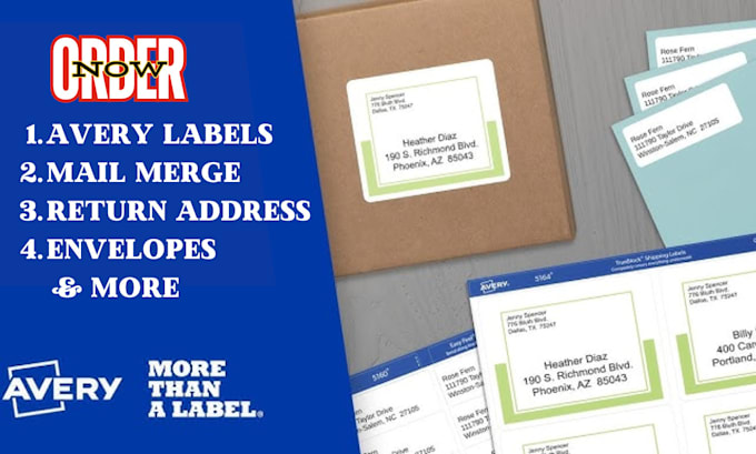 Do mail merge for avery labels, envelopes, letters, 5160 labels by ...