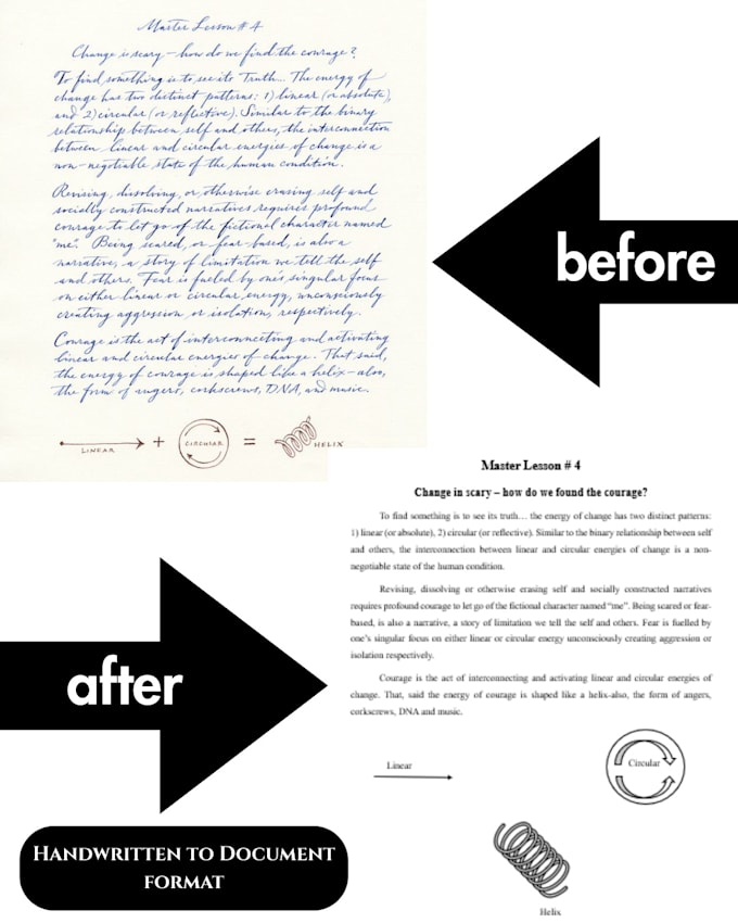 Turn your messy handwritten notes to professionally typed document by ...