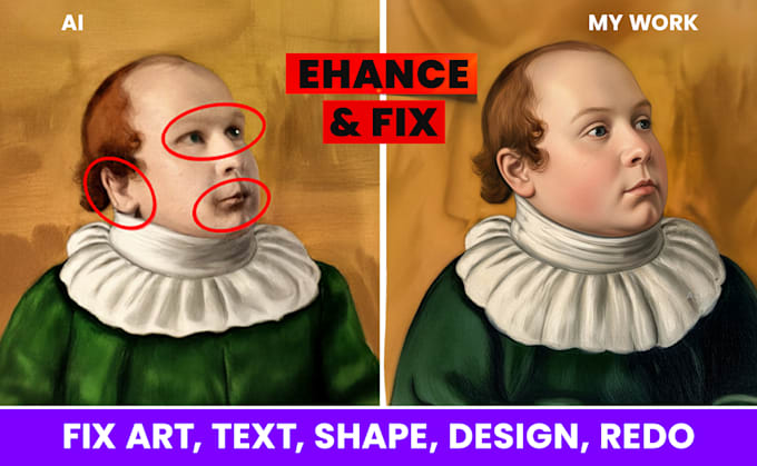 Fix and enhance ai photo, fix ai logo, design and recreate with ...