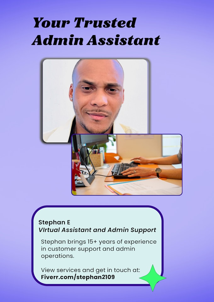 Your reliable virtual assistant for efficient admin and support tasks by Stephan2109 | Fiverr