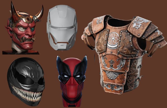 Sculpt 3d cosplay model 3d armor 3d weapon wearable cosplay prop knight ...