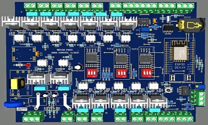 Design multilayer pcb board schematic circuit board pcb layout embedded system by Iconbrain3 ...