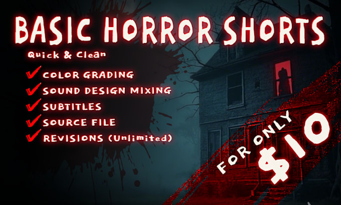 Edit a copyright free horror shorts for youtube, tiktok, or reels with ...