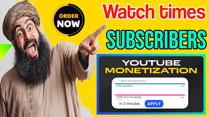 Provide complete youtube watch times and subscribers by Altafms1 | Fiverr