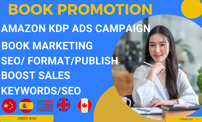 Promote and advertise your amazon kdp, create amazon book ads campaign ...