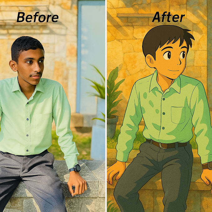 Convert your photo into digital animated by Ayyash_ | Fiverr
