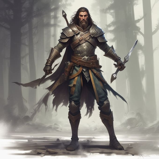 Draw dnd character art and dnd character art by Carckley | Fiverr