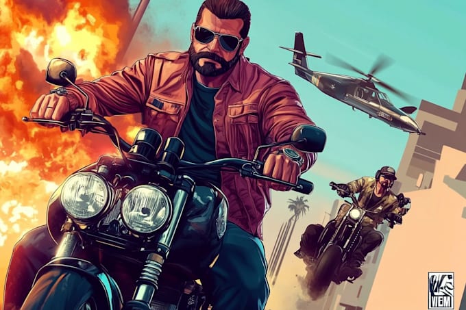 Make semi realist gta style character design for your game by Willvries ...