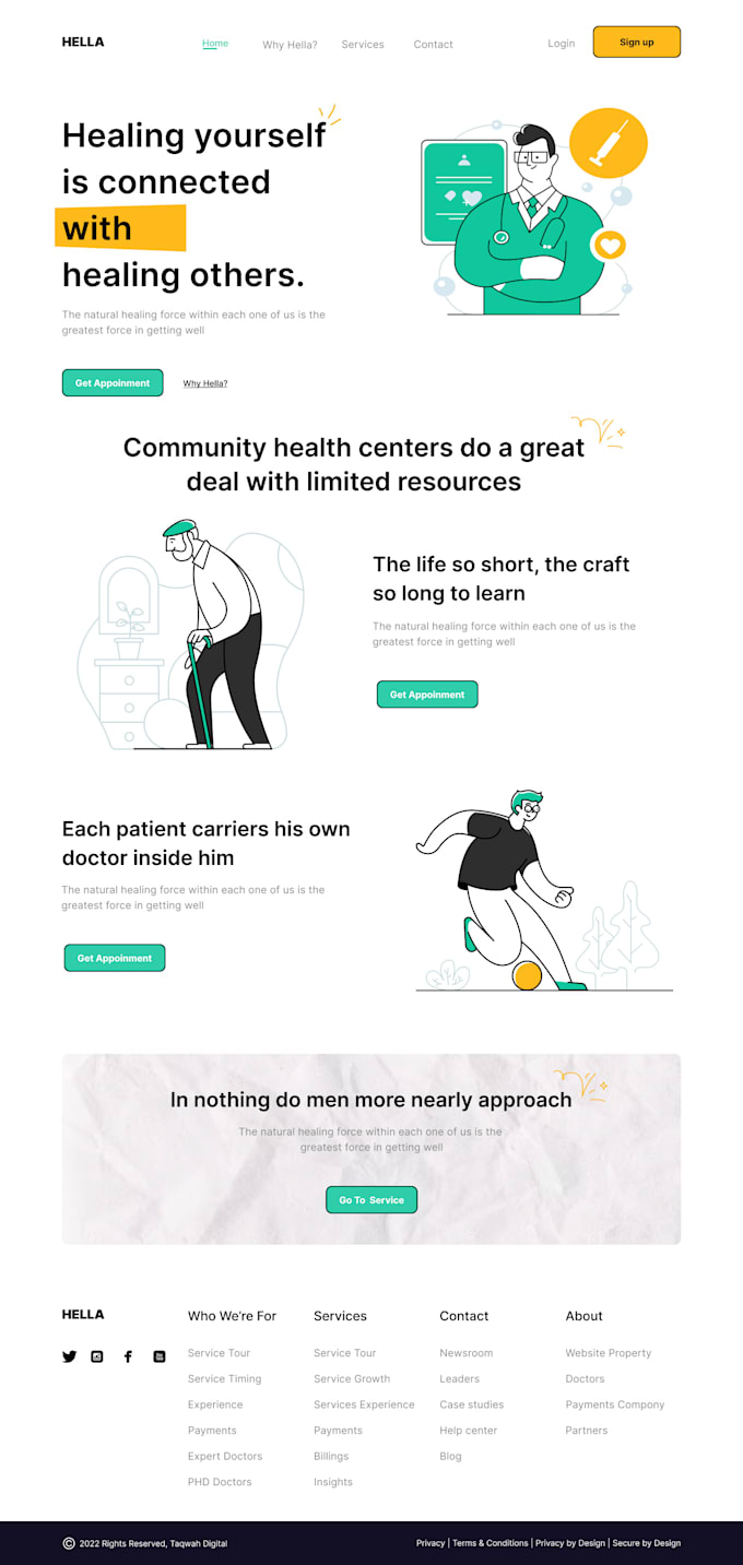 Design user friendly sleek and responsive landing pages by Sunnatashirov | Fiverr
