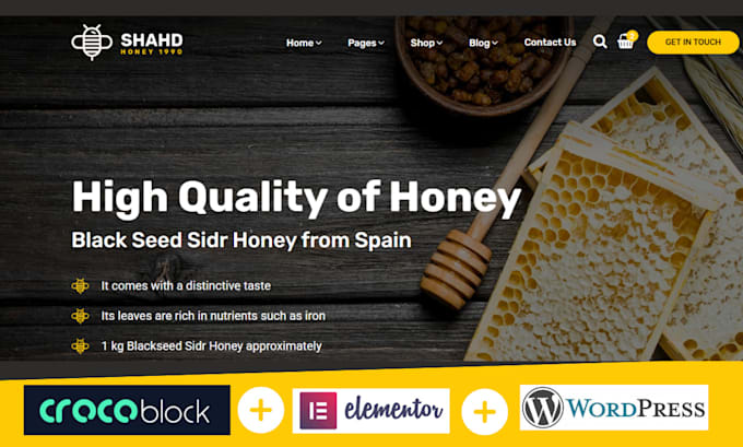 Design beekeeping website farmer website organic honey store beehive website by Web_lify | Fiverr