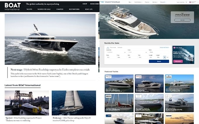 Build yatch website boat booking jetski rental boat booking website by ...